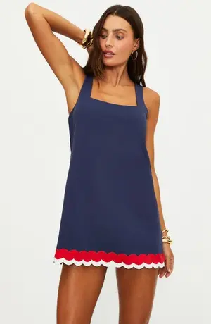 Beach Riot Mischa Colorblock Cover-up Mini Dress