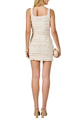 Endless Rose Ruffle Detail Knit Mini Dress