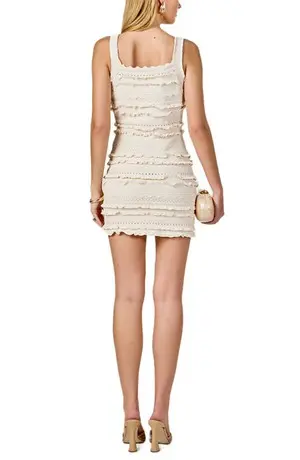 Endless Rose Ruffle Detail Knit Mini Dress