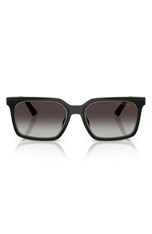 Michael Kors Honolulu 55mm Gradient Square Sunglasses - Black/grey Gradient