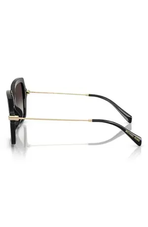 Michael Kors Quogue 57mm Square Sunglasses - Black/dark Grey Gradient