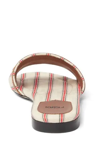Fendi Sunshine Slide Sandal - Stripe Multi
