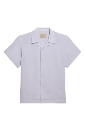 Helmut Lang Relaxed Linen Camp Shirt - Pacific