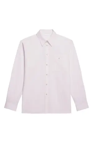 Helmut Lang Relaxed Solid Cotton Button-up Shirt