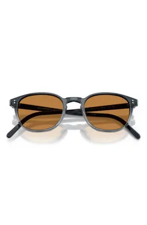 Oliver Spencer Fairmont Sunglasses - Twilight Gradient/cognac