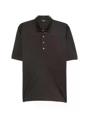 Zegna Short-sleeved Polo Shirt - Brown