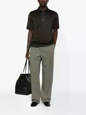Zegna Short-sleeved Polo Shirt - Brown