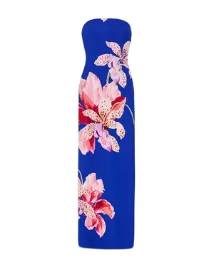 MILLY Vera Satin Maxi Dress