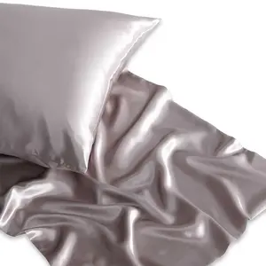 Calvin Klein Mulberry Silk Pillowcase Set, Queen - Mauve