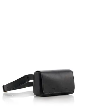 MANSUR GAVRIEL Box Sling Leather Crossbody Bag - Black