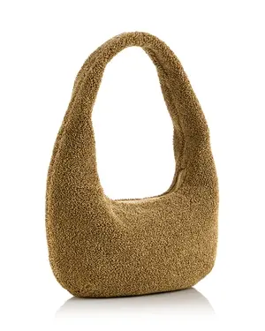 MANSUR GAVRIEL Faux Shearling Hobo Bag - Paglia