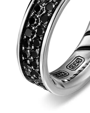David Yurman Streamline Band Ring With Black Diamonds