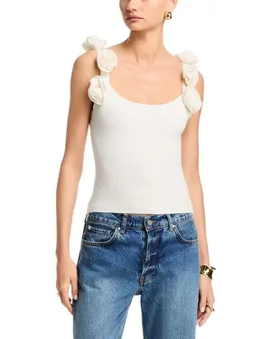 Aqua Floral Camis Tanks For Women