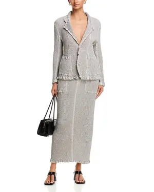 Issey Miyake Wavelet Maxi Skirt