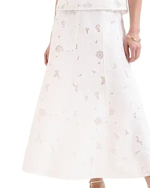 PHASE EIGHT Marina Seamed Lace Midi Skirt