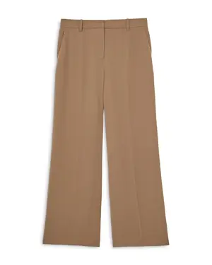 REISS Margeaux Wide Leg Tailored Pants - Camel