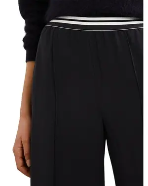 REISS Sonnie Wide Leg Pants - Navy