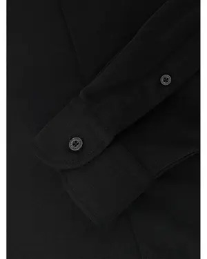 REISS Davaro Regular Fit Stretch Cutaway Shirt - Washed Black