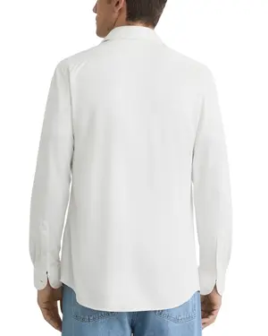 REISS Davaro Regular Fit Stretch Cutaway Shirt - White