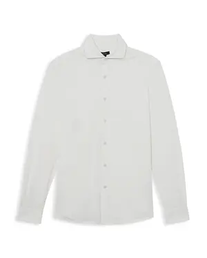 REISS Davaro Regular Fit Stretch Cutaway Shirt - White
