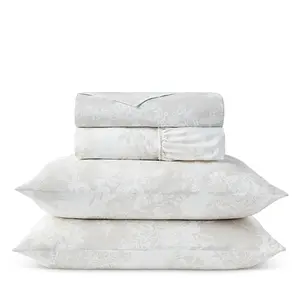 CHRISTY Beatrice Cotton Sateen Sheet Set, Queen - Beige
