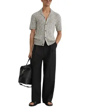 REISS Addis Regular Fit Marled Knit Shirt