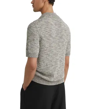 REISS Addis Regular Fit Marled Knit Shirt