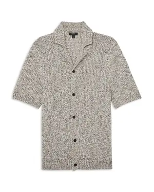 REISS Addis Regular Fit Marled Knit Shirt