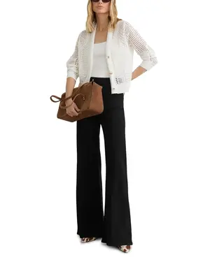 REISS Star Cardigan With Textured Knit