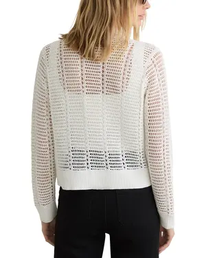 REISS Star Cardigan With Textured Knit