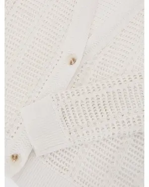 REISS Star Cardigan With Textured Knit