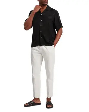 Ted Baker London Thovan Short Sleeve Relaxed Fit Mesh Cut Out Shirt
