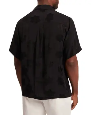 Ted Baker London Thovan Short Sleeve Relaxed Fit Mesh Cut Out Shirt