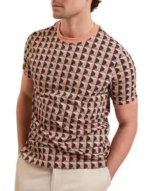 Ted Baker London Safaviy Short Sleeve Painted Geo Tee