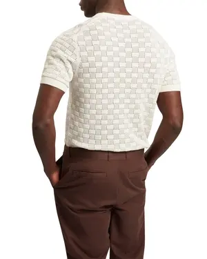 Ted Baker London Watts Textured T-shirt - White