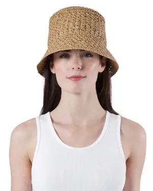 Eugenia Kim Jonah Crocheted Bucket Hat - Camel