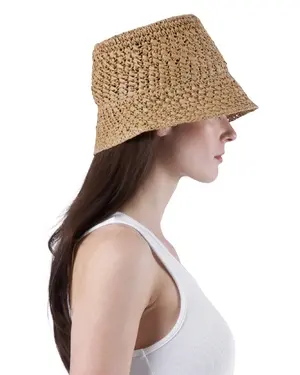 Eugenia Kim Jonah Crocheted Bucket Hat - Camel