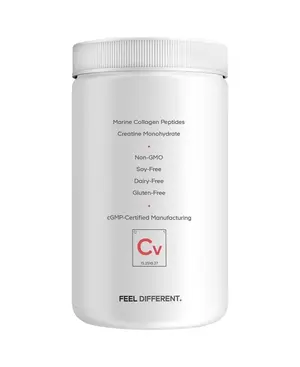 CODEAGE Creatine Collagen Peptides Vanilla Powder Supplement - No Color