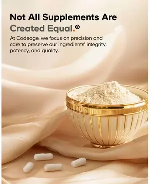 CODEAGE Creatine Collagen Peptides Vanilla Powder Supplement - No Color