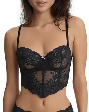 SKARLETT BLUE Cropped Lace Cami - Black