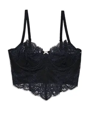 SKARLETT BLUE Cropped Lace Cami - Black
