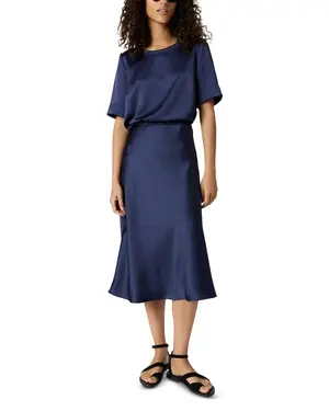 Gerard Darel Jolana Satin Midi Skirt