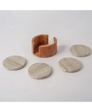 VERVE CULTURE Marble Coaster, Set Of 4