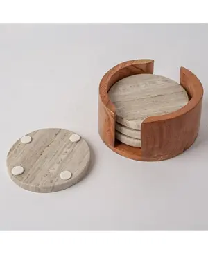 VERVE CULTURE Marble Coaster, Set Of 4