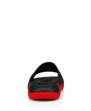 CHRISTIAN LOUBOUTIN Easy Breezy Rubber Slides - Black