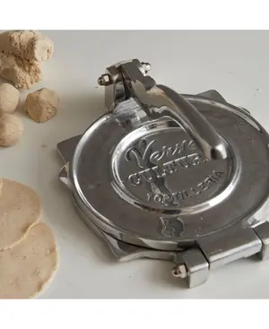 VERVE CULTURE Large Tortilla Press Polished Aluminum