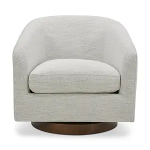MOE'S HOME COLLECTION Oscy Fabric Swivel Chair - Splashed White