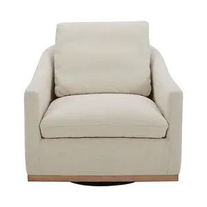 MOE'S HOME COLLECTION Linden Swivel Chair - Soft Beige