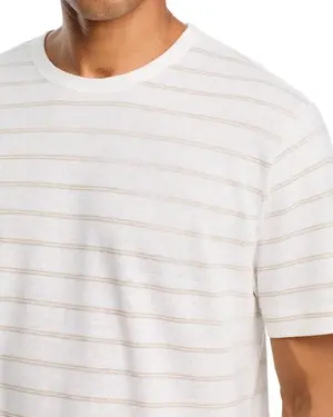 BOSS H-taut Stripe Crewneck T-shirt - Natural