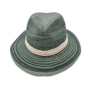 NOOKI DESIGN Addison Teal Woven Trilby Hat - Blue